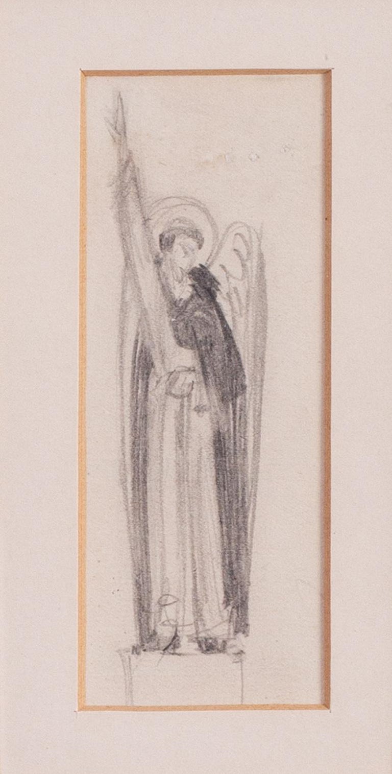 Eric Gill - Eric Gill sketch of an angel, British early 20th Century at ...
