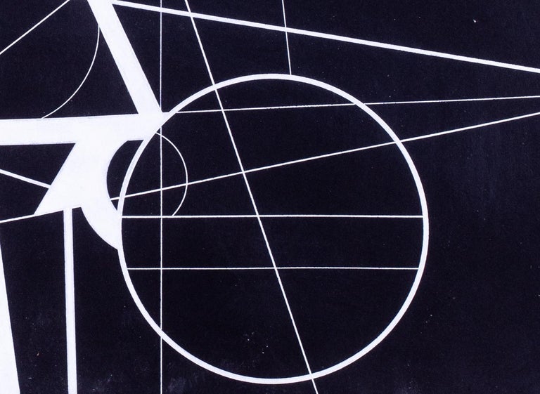 Norman Edgar Hubert - 1950s British black and white abstract by Norman ...