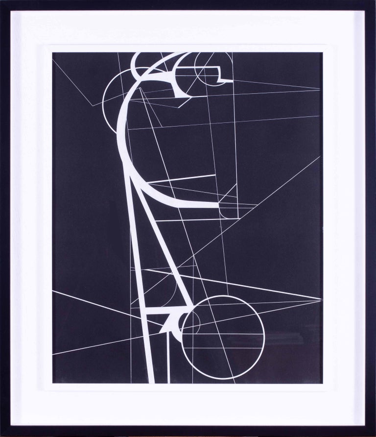 Norman Edgar Hubert - 1950s British black and white abstract by Norman ...