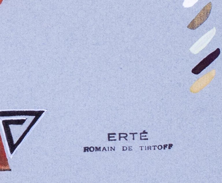 Erte - Romain de Tirtoff - Original art deco Erte design of a tea and ...