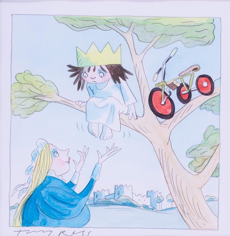 Tony Ross - Original Tony Ross cartoon from the 'I don't want to go to ...