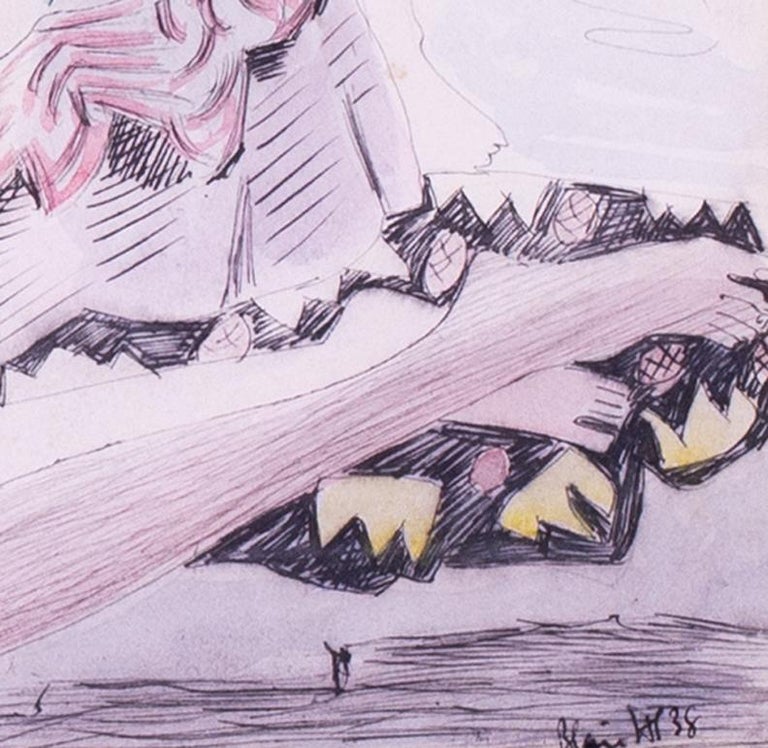 Blair Hughes-Stanton - Modern British 20th C watercolour drawing of ...
