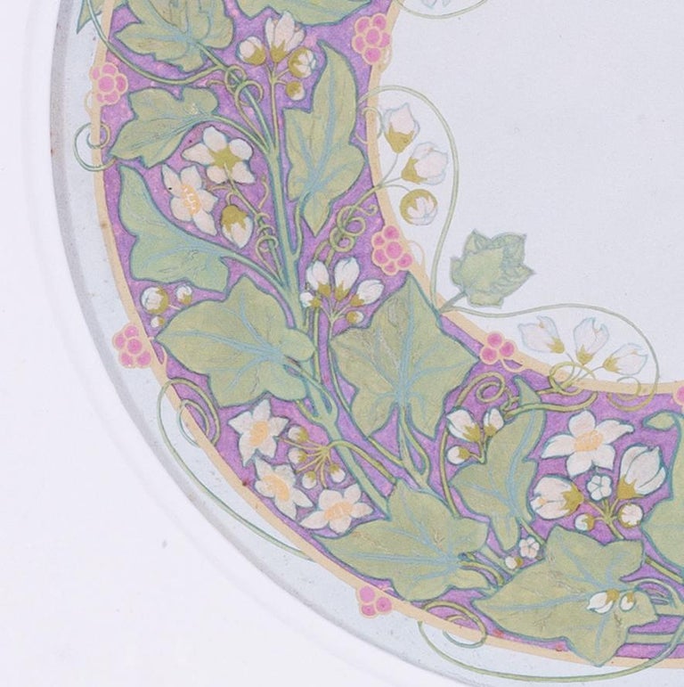 Edward Ridley - A circular design of ivy by early 20th Century British ...