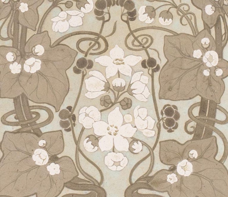 Edward Ridley - An oblong design featuring ivy in blossom by British ...