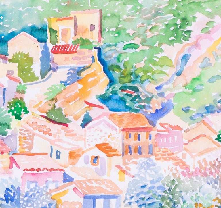 Fred Yates - Modern British large landscape watercolour by British ...