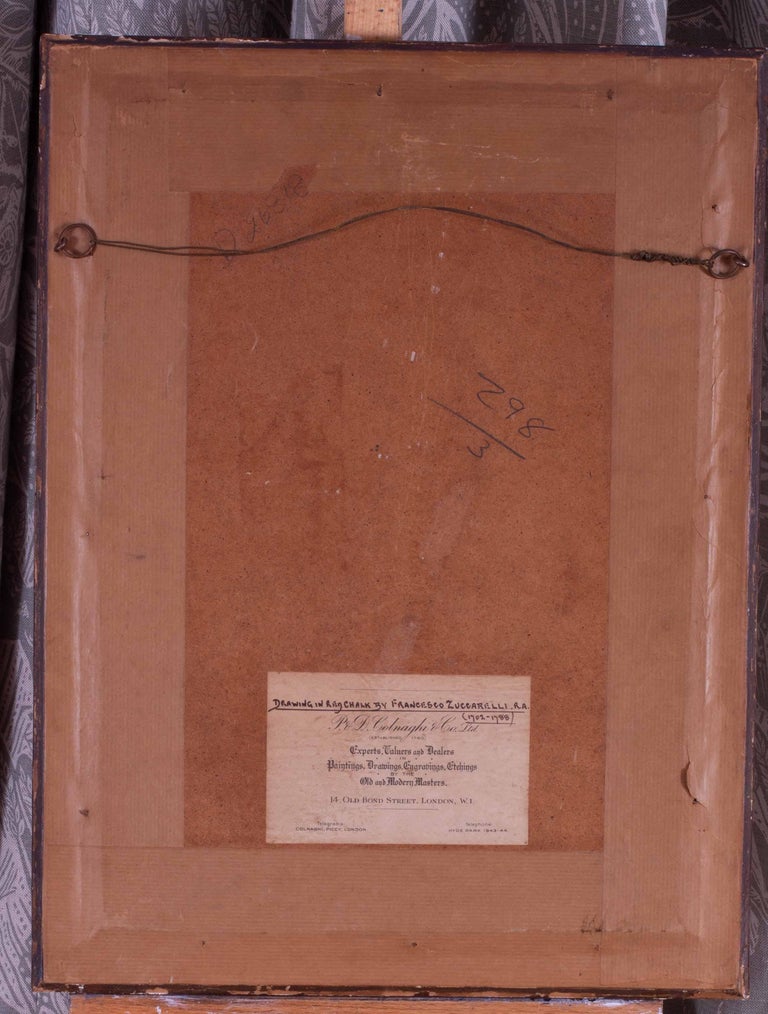 Francesco Zuccarelli RA - Italian 18th Century red chalk study of a ...