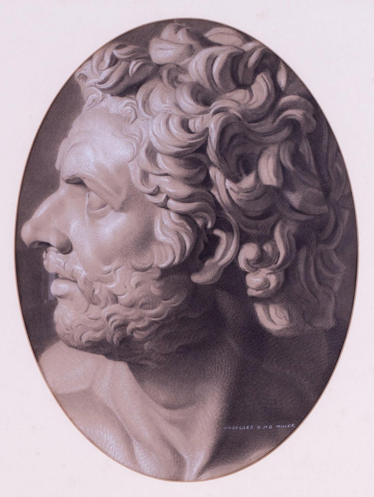 Unknown - A pair of early 20th Century drawings of Neo-Classical hero ...