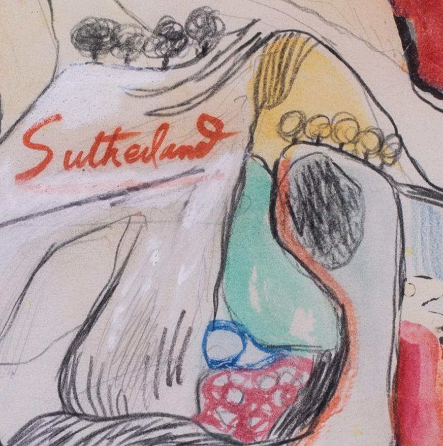 Graham Vivian Sutherland - 1950's watercolour work by British 20th ...