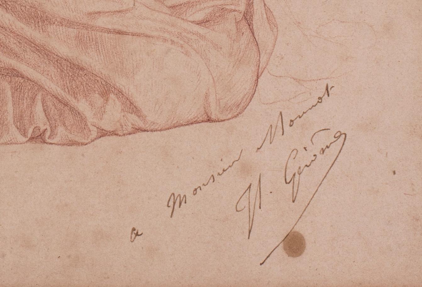 Jean-Léon Gérôme - French, 19th Century drawing of a Lady in prayer by ...