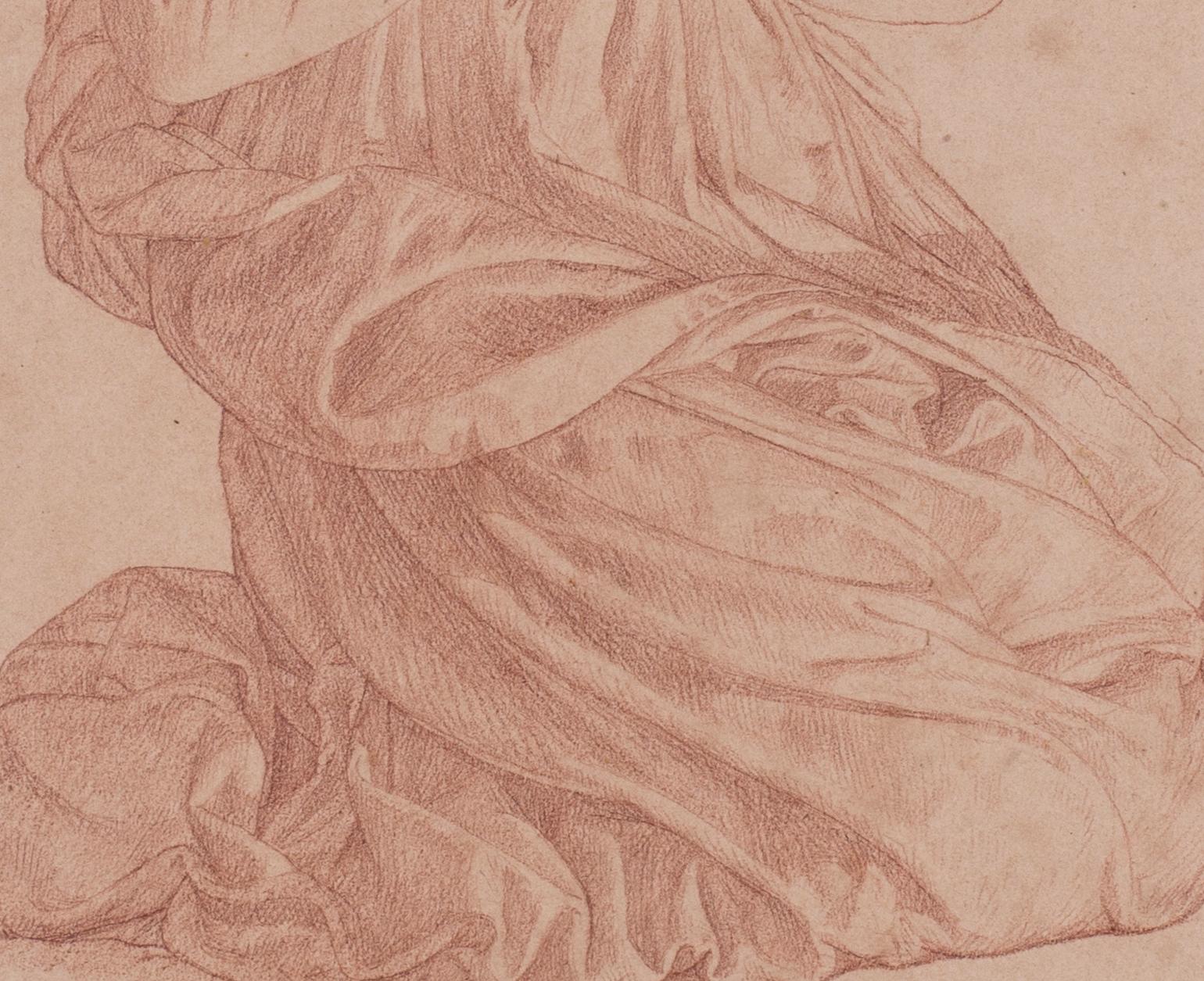 Jean-Léon Gérôme - French, 19th Century drawing of a Lady in prayer by ...