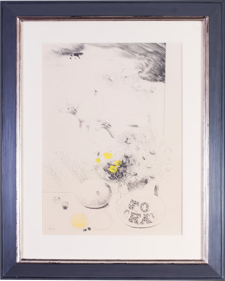 Mary Fedden - Mary Fedden, British 20th Century drawing ''Still life ...