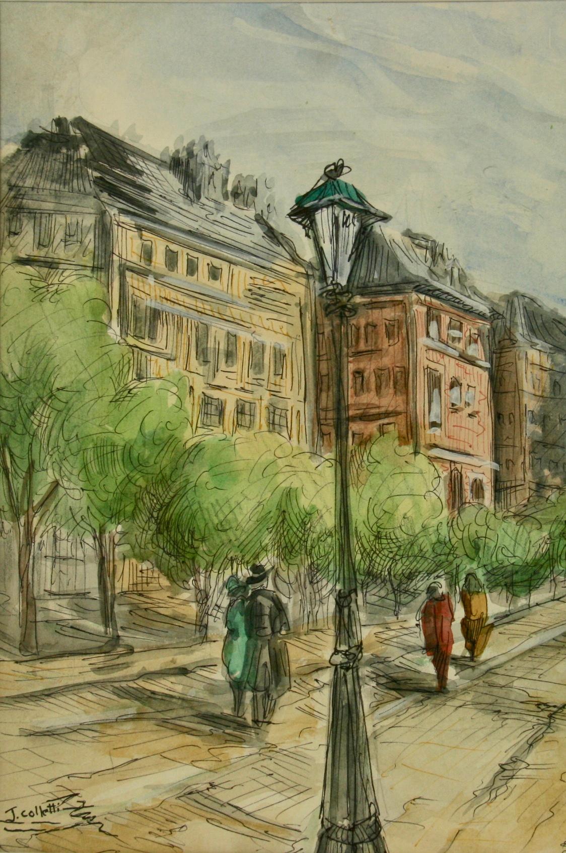 J.Colletti - Parisian Street Scene at 1stDibs | j colletti, hudson ...