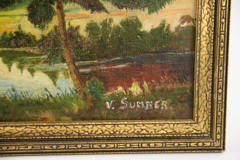 V.Sumner - Tropical Sunset Landscape For Sale at 1stDibs