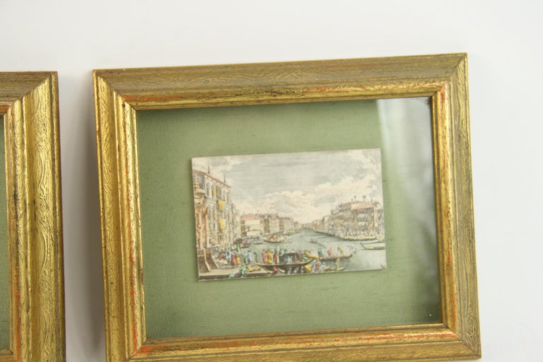 Unknown - Pair Italian Hand Colored Engraving For Sale at 1stDibs