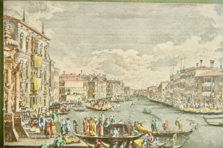 Unknown - Pair Italian Hand Colored Engraving For Sale at 1stDibs