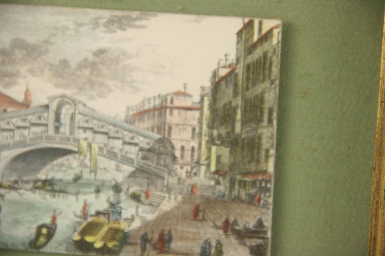 Unknown - Pair Italian Hand Colored Engraving For Sale at 1stDibs