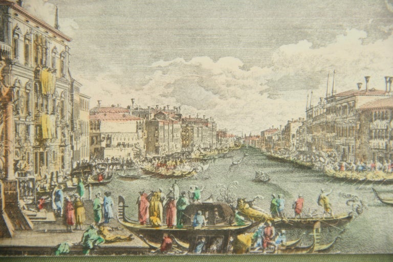 Unknown - Pair Italian Hand Colored Engraving For Sale at 1stDibs