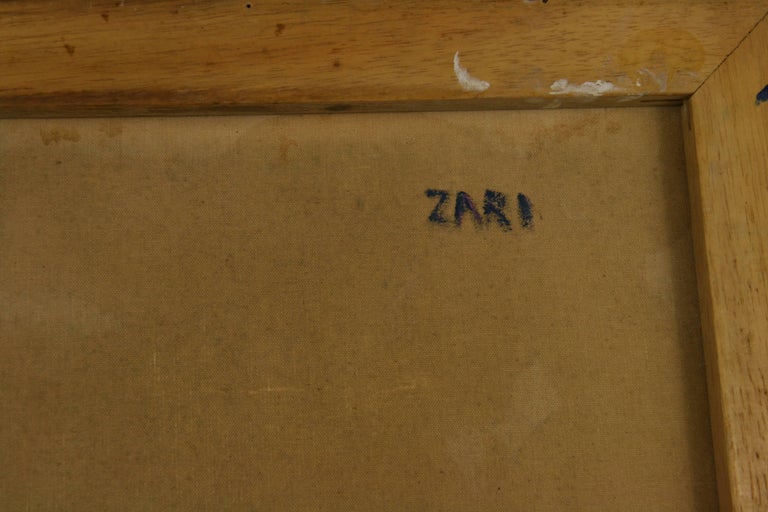 Zari - Colors Play Abstract Painting For Sale at 1stDibs
