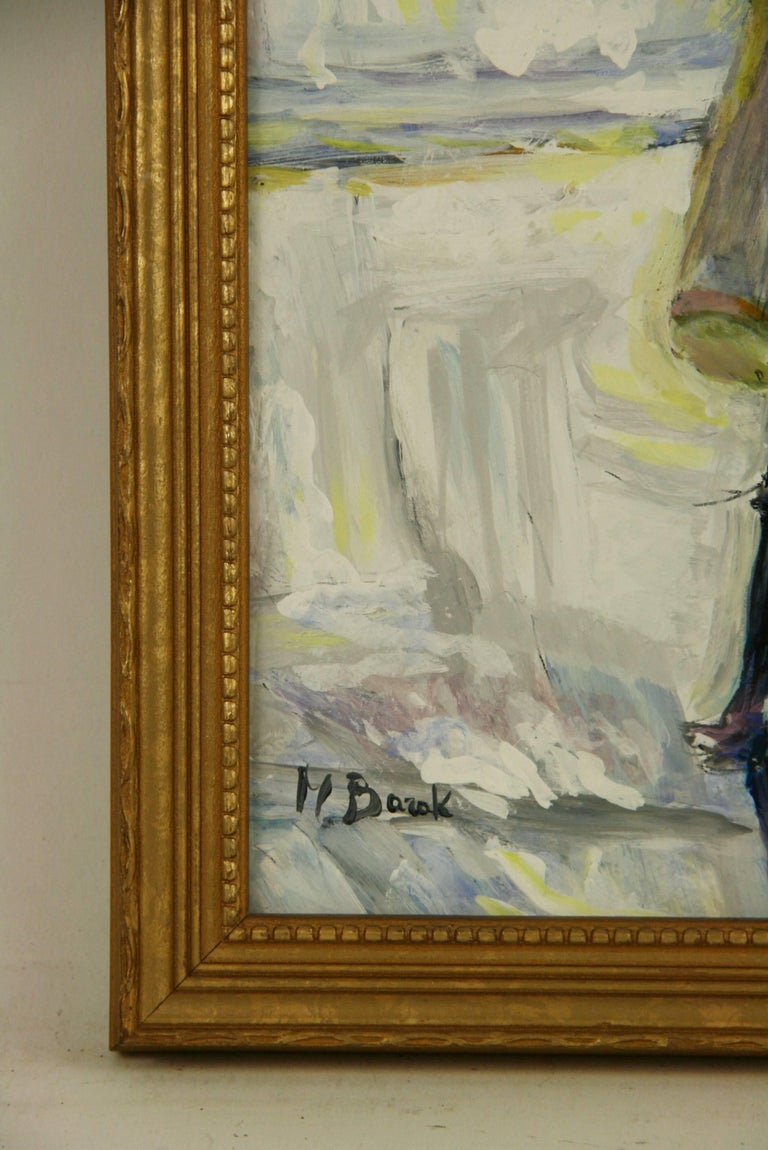 M.Barak - 20th Century Swedish School "Dancing Together" Figurative ...