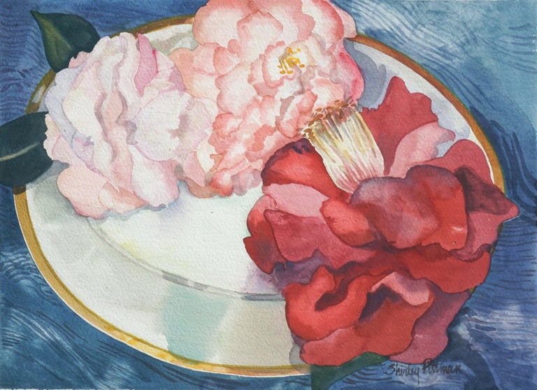 Shirley Putman - Camellias Still Life at 1stDibs
