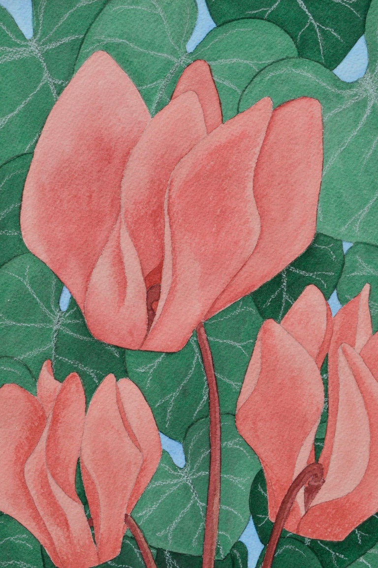 Barbara Gibson - Vintage Coral Cyclamen For Sale at 1stDibs | barbara ...