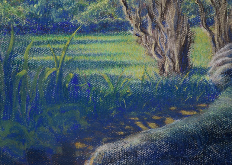 Ken Bower - Vintage Figurative Landscape -- Sleeping Among the Trees ...