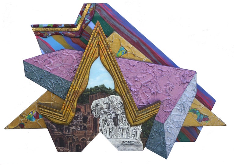 Jack Reilly - Abstract Post-Modern Roman Ruins Mixed Media Wall ...