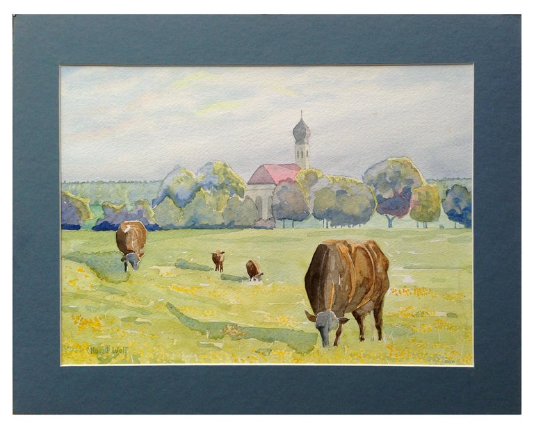 Horst Wolf - Bucolic Scene Landscape at 1stDibs