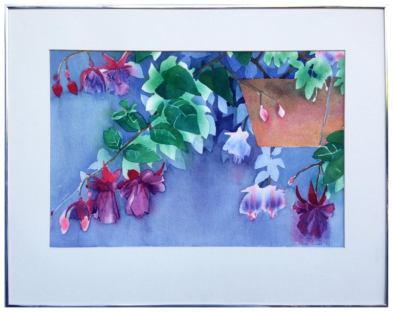 Rose Sloan - Hanging Fuchsia Still-Life For Sale at 1stDibs