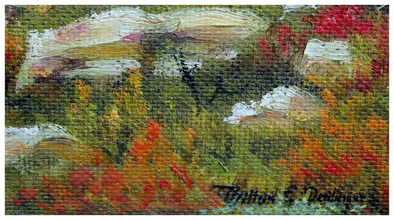 Milton Denlinger - Autumn Trees, Mid Century Fall Foliage Landscape For ...