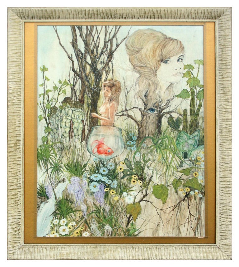 Kenneth Fong - Woodland Fancy, Mid-Century Fantastical Figurative ...