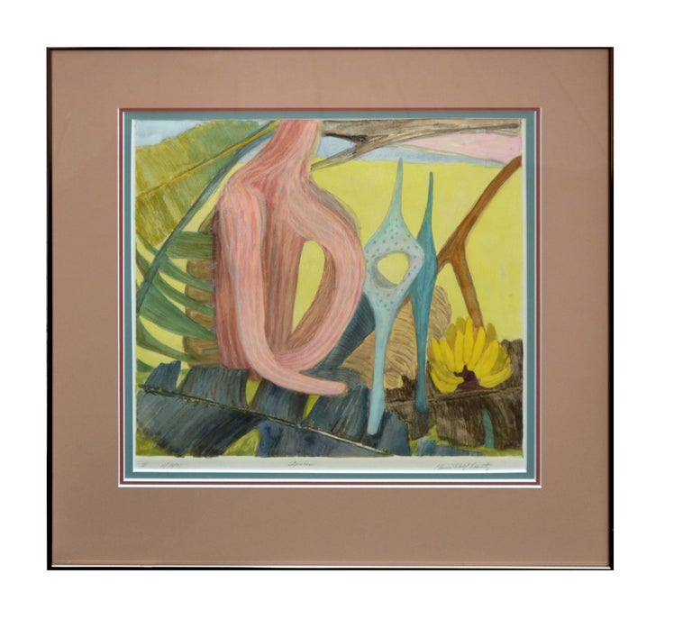 Claire Wolf Krantz - Modern Tropical Abstract -- "Spires II" For Sale ...