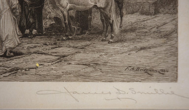 James David Smillie - Late 19th Century Engraving -- "A Hot Bargain ...