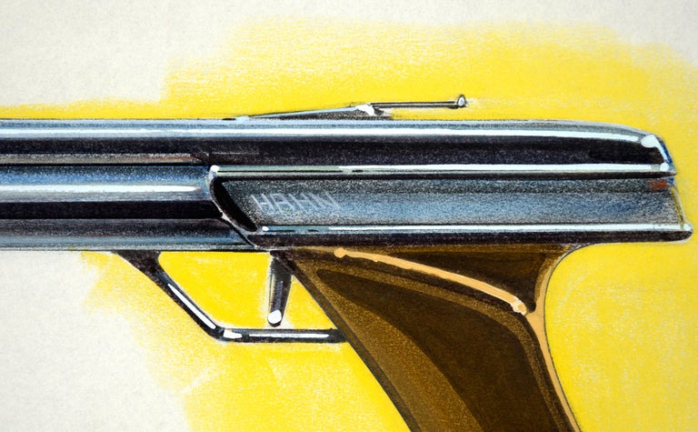 Edward T. Liljenwall - Hahn Air Pistol Design Drawings Pencil - Ink on ...