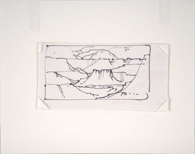 Laurence Sisson - Grand Canyon Plateau - Line Drawing Landscape in Ink ...