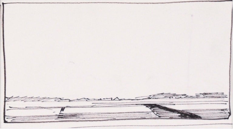 Laurence Sisson - A Cloudless Sky - Line Drawing Landscape in Ink on ...