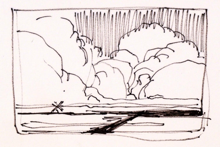 Laurence Sisson - Six-Panel Thumbnail Sketches of Desert and Canyon ...