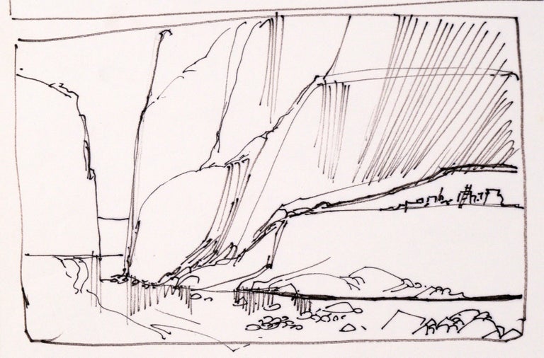 Laurence Sisson - Six-Panel Thumbnail Sketches of Desert and Canyon ...