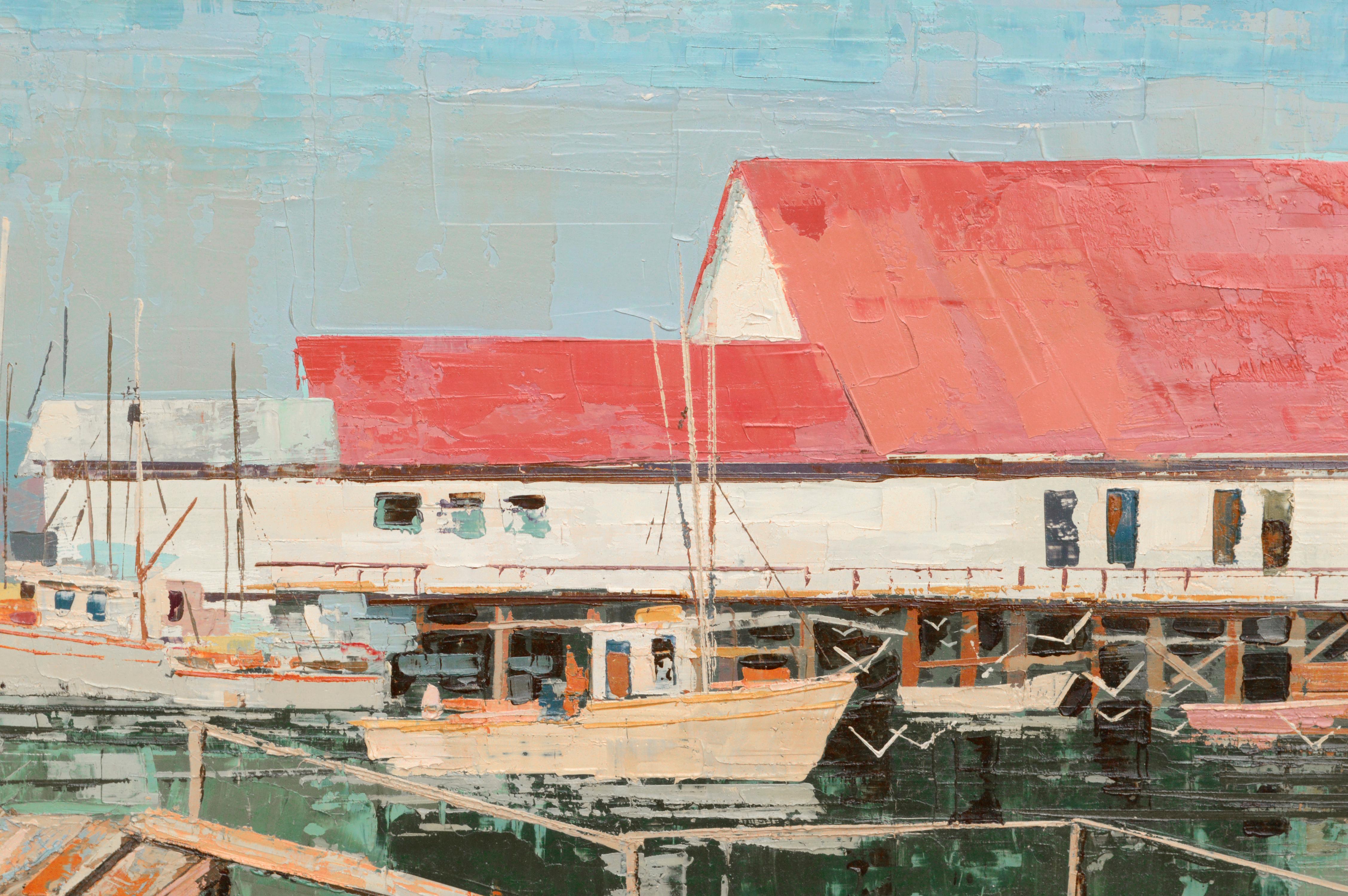 Jack Wilson - "Bodega Bay Wharf" Seascape at 1stDibs | bodega jack ...