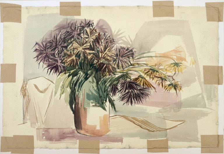 Solter - Mid Century Modern Cubist Mandolin Abstract Still Life For ...