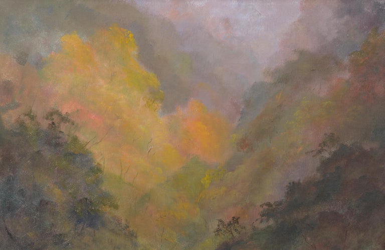 Kenneth Lucas - Misty Valley Waterfall, California Autumn Forest Stream ...