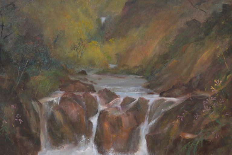 Kenneth Lucas - Misty Valley Waterfall, California Autumn Forest Stream ...