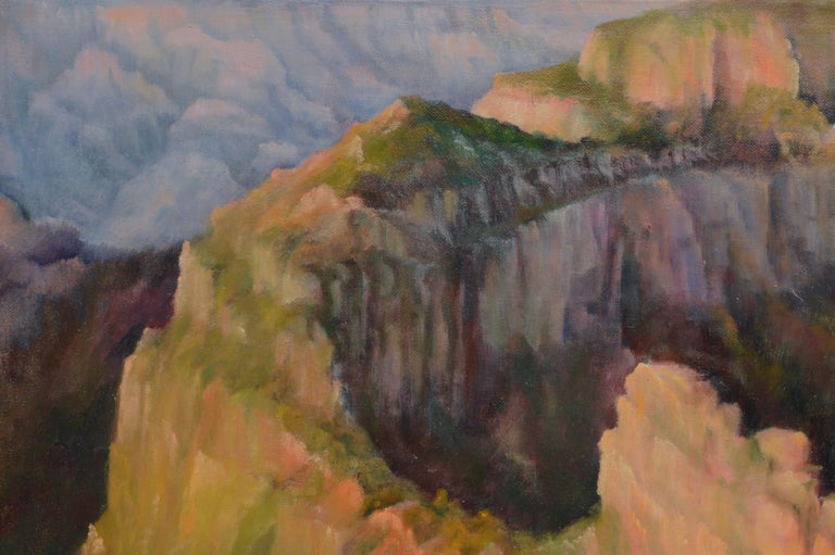 Kenneth Lucas - Canyon Ridge Landscape, Painting at 1stdibs