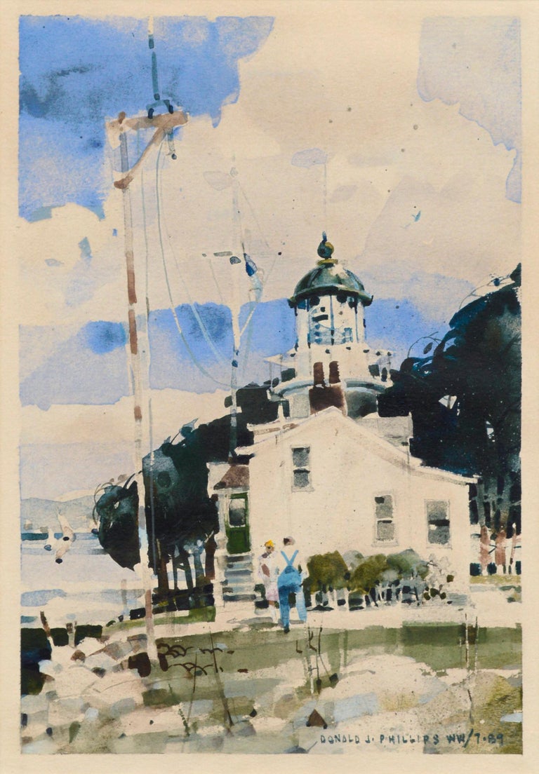 Donald J. Phillips - Pt. Pinos California, Coastal Figural Landscape ...