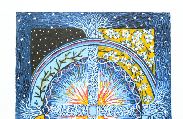 Deborah Rumer – ""Das Rad"", abstrakter Kreis-Siebdruck in mehreren ...