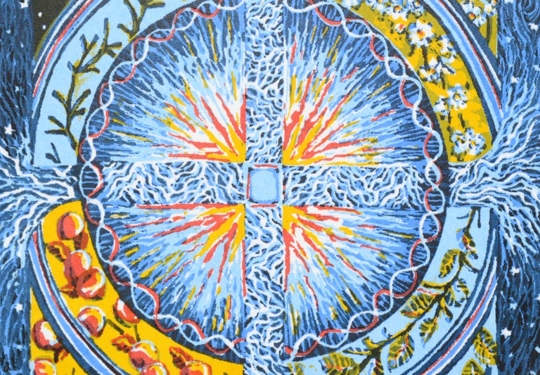 Deborah Rumer – ""Das Rad"", abstrakter Kreis-Siebdruck in mehreren ...