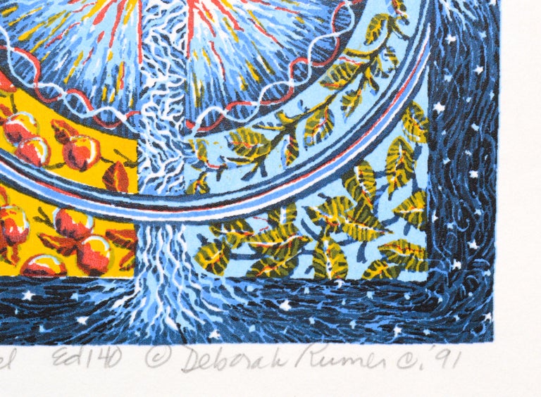 Deborah Rumer – ""Das Rad"", abstrakter Kreis-Siebdruck in mehreren ...