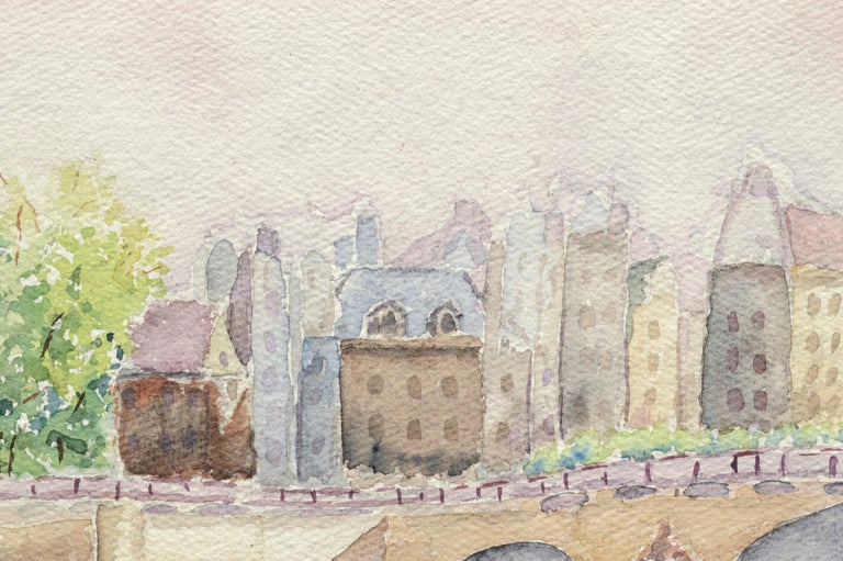 Elizabeth Stiles - Bridge over the Canal - Landscape For Sale at 1stDibs