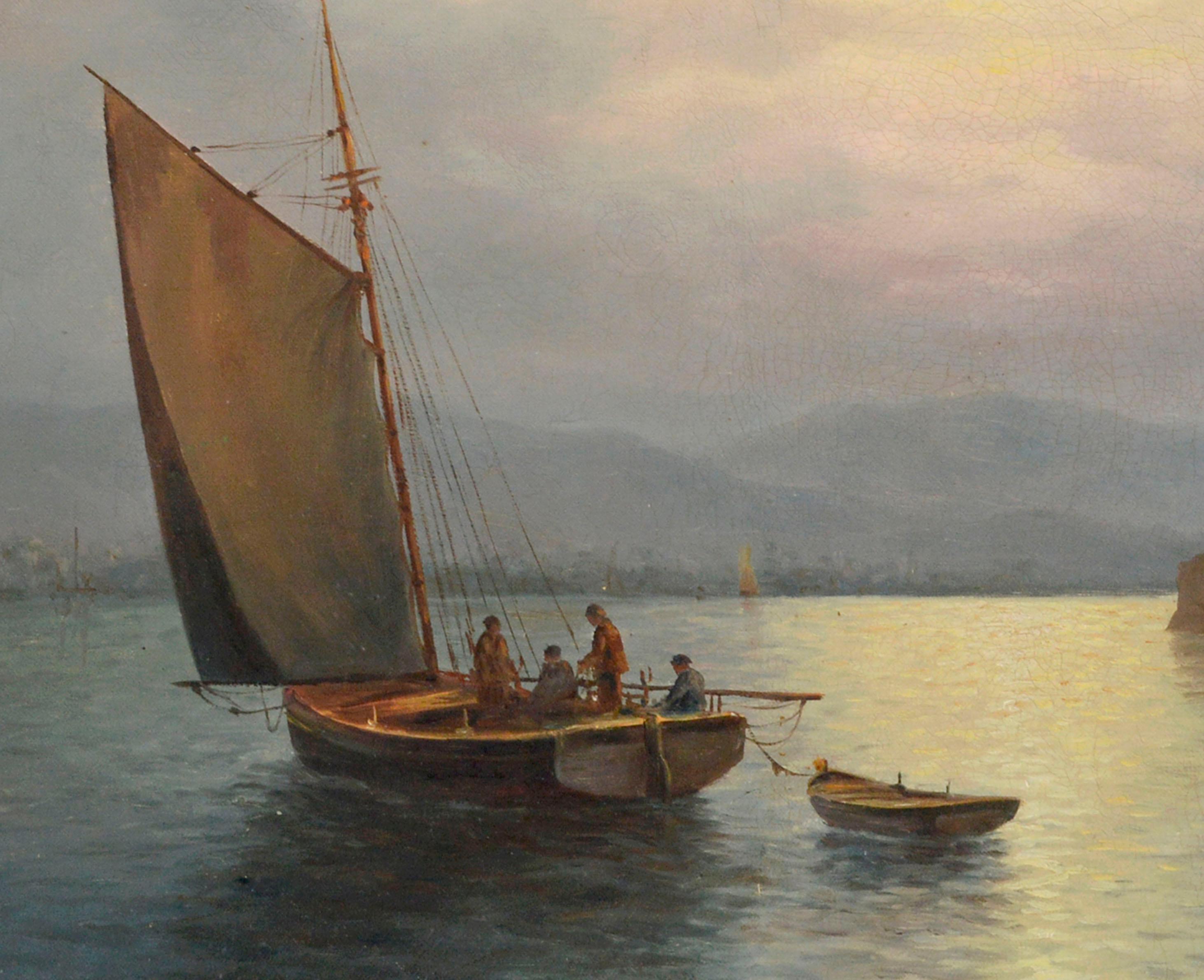 Alex Brickman - Fishermen Near Shore at 1stDibs | alex brickman ...