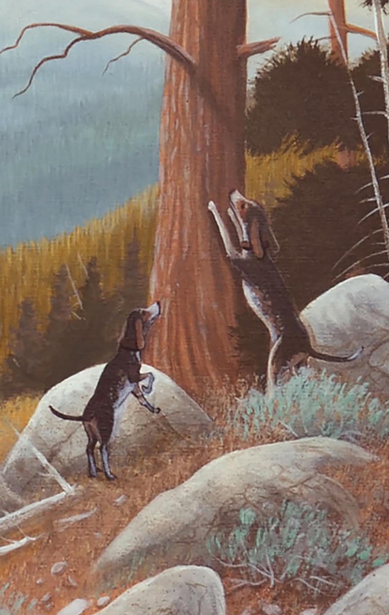Kim L Powers - Treeing Walker Coonhounds and Bear - Figurative ...